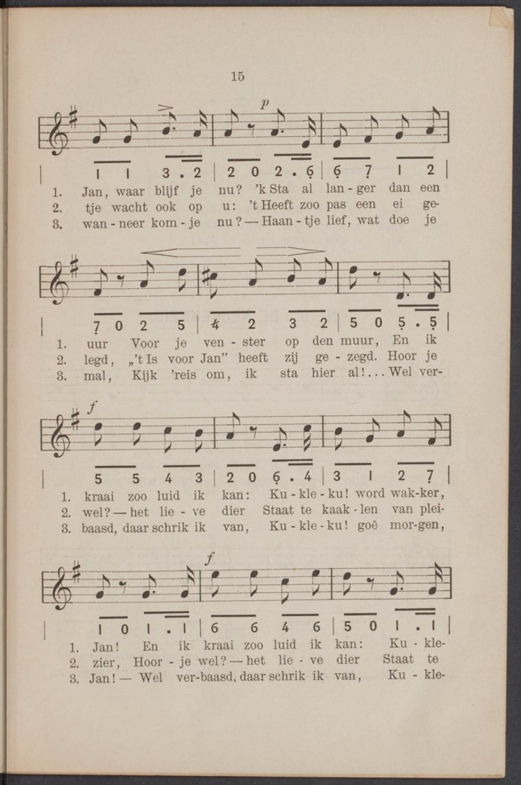25 liedjes : om op het gehoor te zingen / woorden van H. Bruining (uit ...